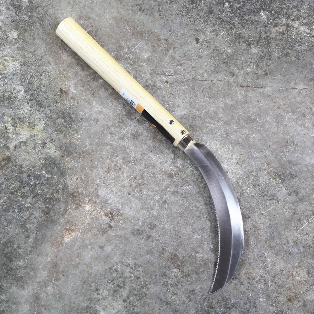 Japanese Stainless Steel Serrated Blade Hand Sickle – Garden Tool Company